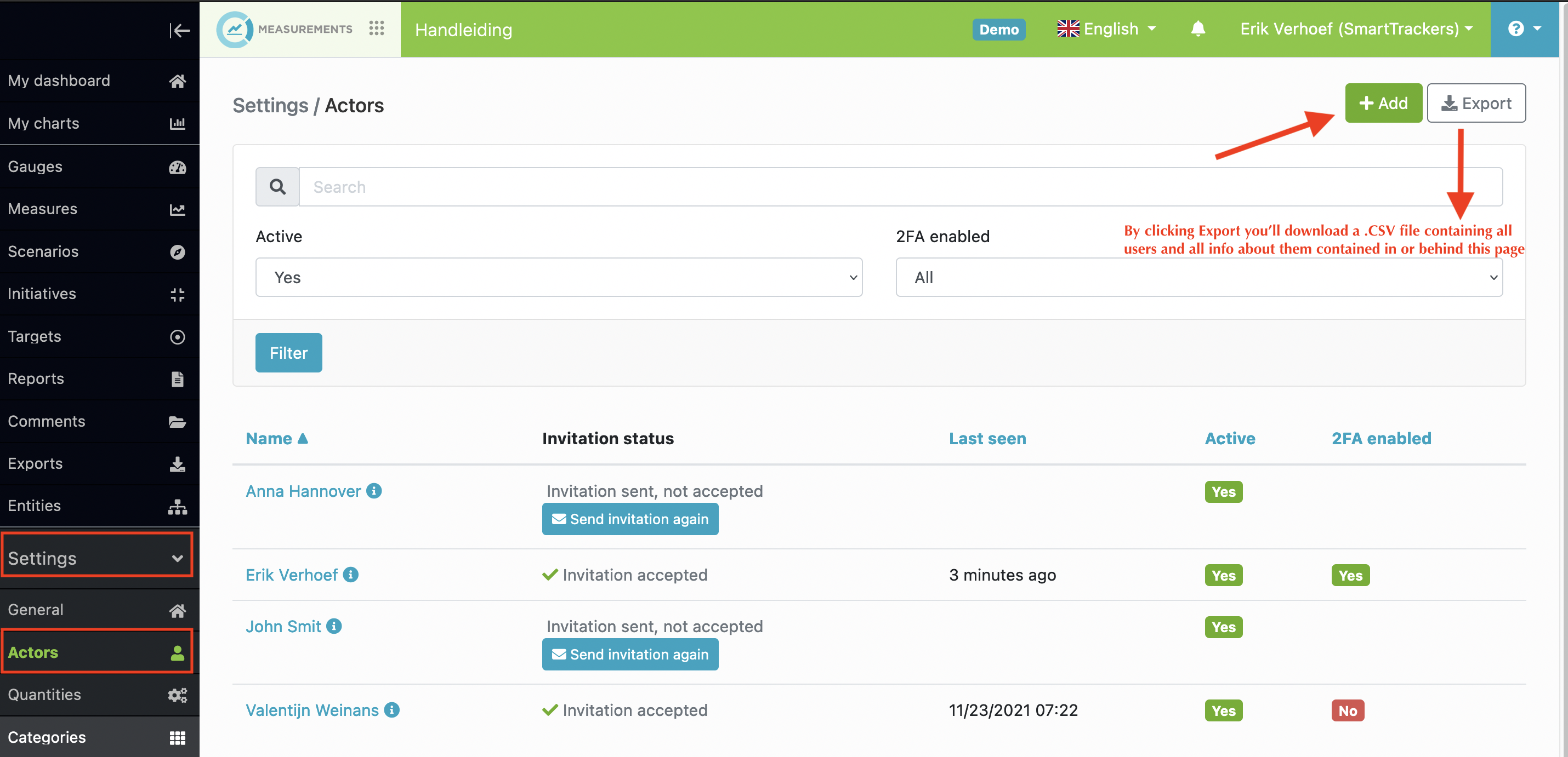 Create user and add roles – SmartTrackers